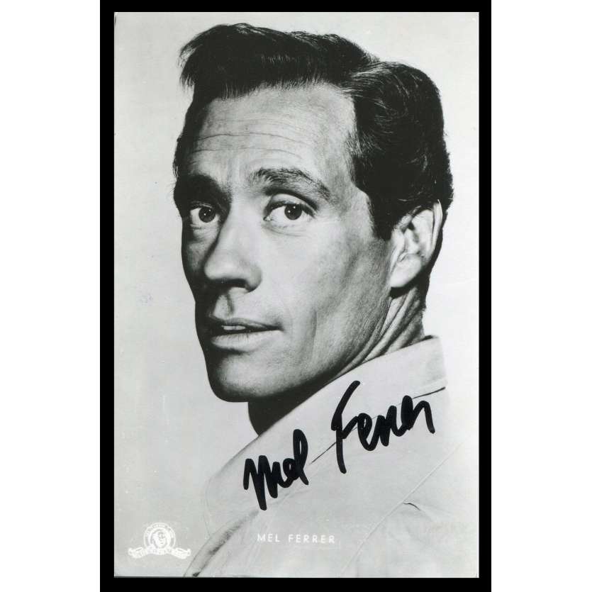 Autographe de MEL FERRER