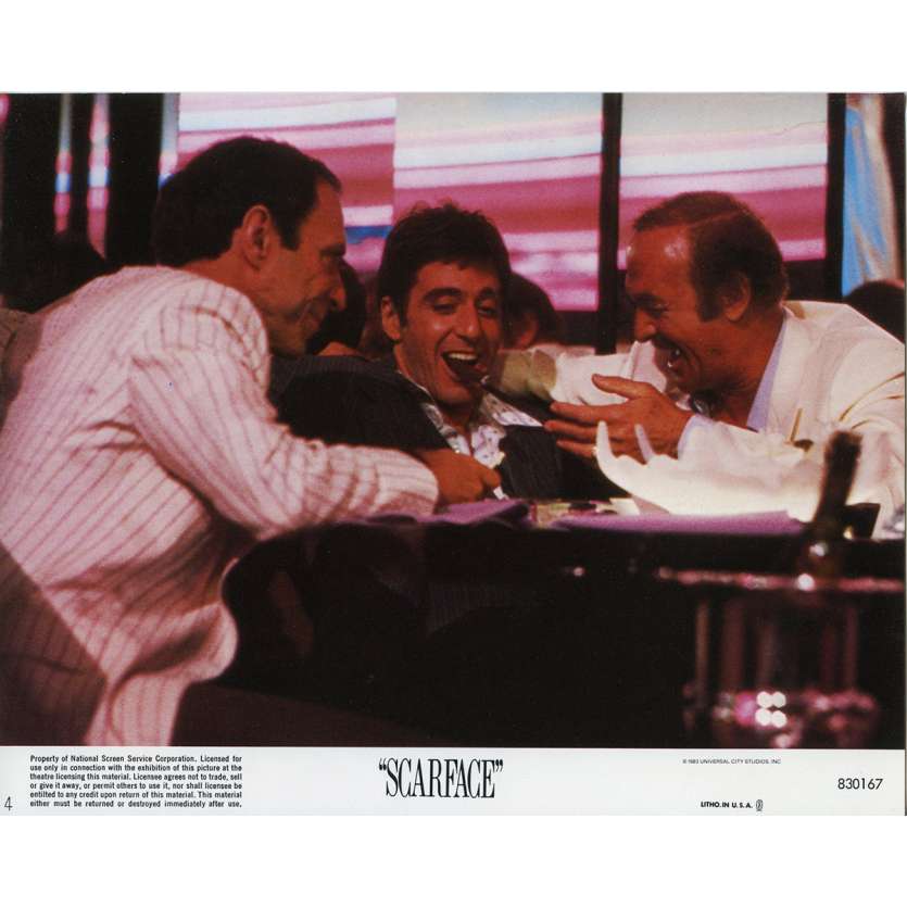 SCARFACE US Lobby Card N4 8x10 - 1983 - Brian de Palma, Al Pacino