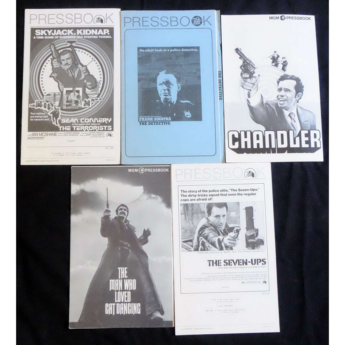 US Pressbooks x5 11x15 - 1970's - Sean Connery, Franck Sinatra