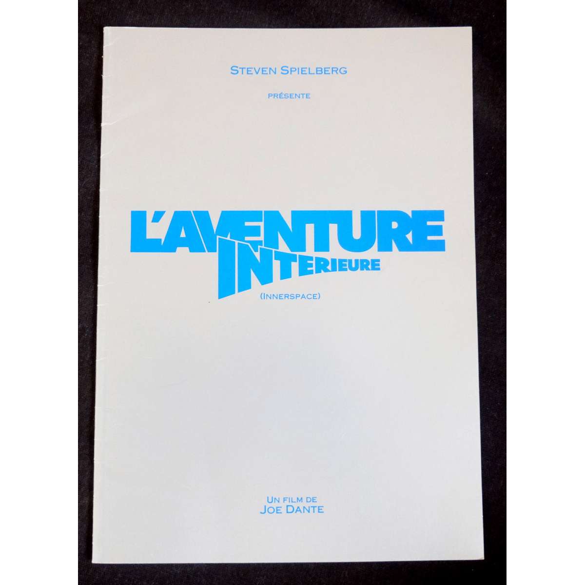 INNERSPACE French Pressbook 20p 8x11 - 1987 - Joe Dante, Dennis Quaid