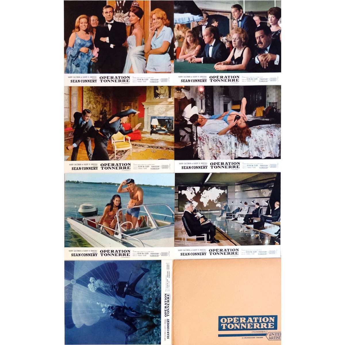 THUNDERBALL Lobby Cards x24