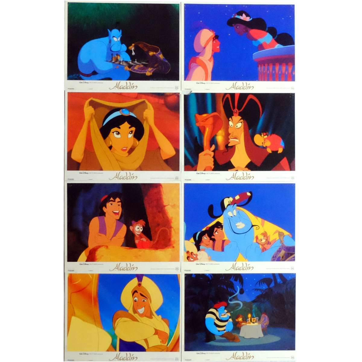 ALADDIN Lobby Cards x8