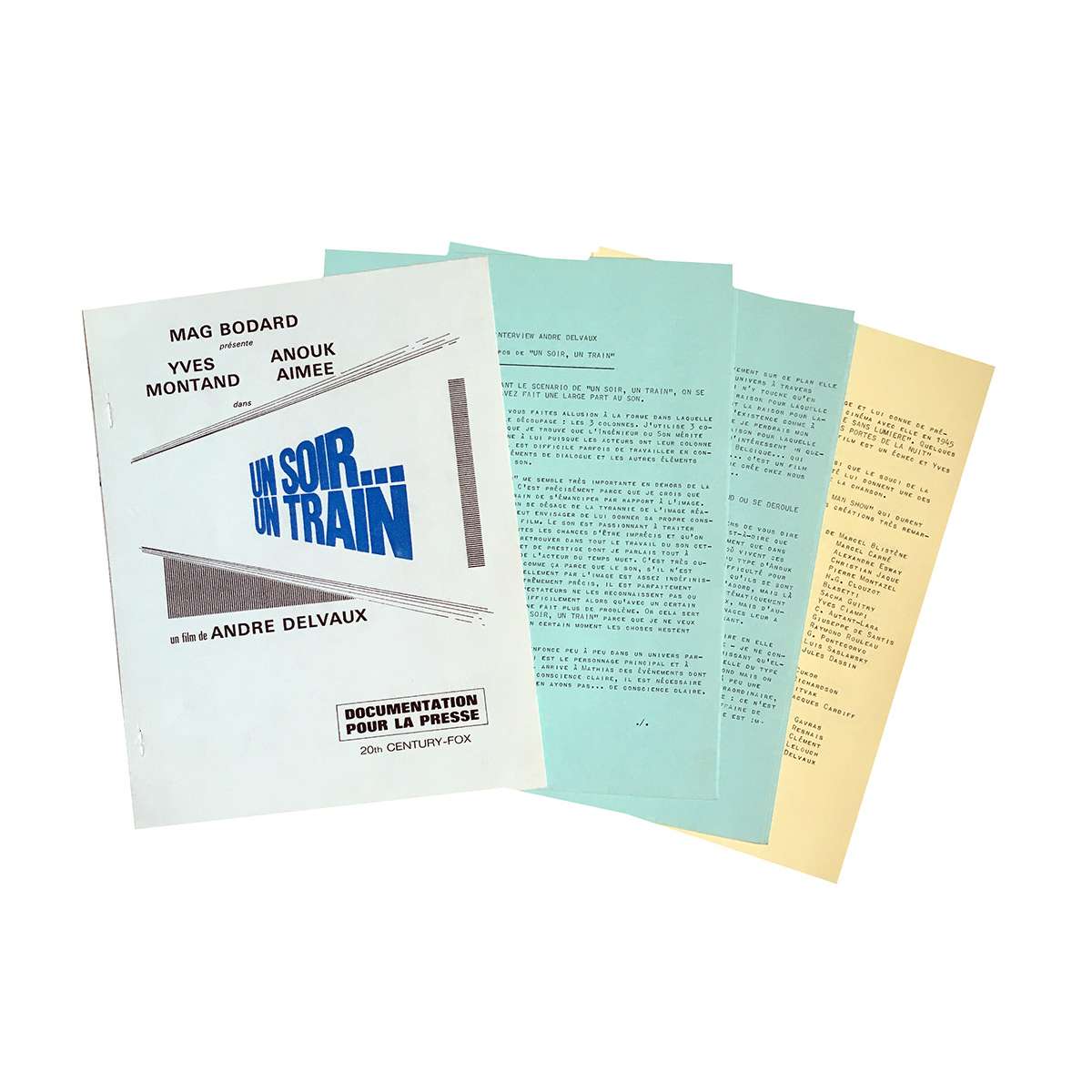 UN SOIR UN TRAIN Herald 8x12 in.