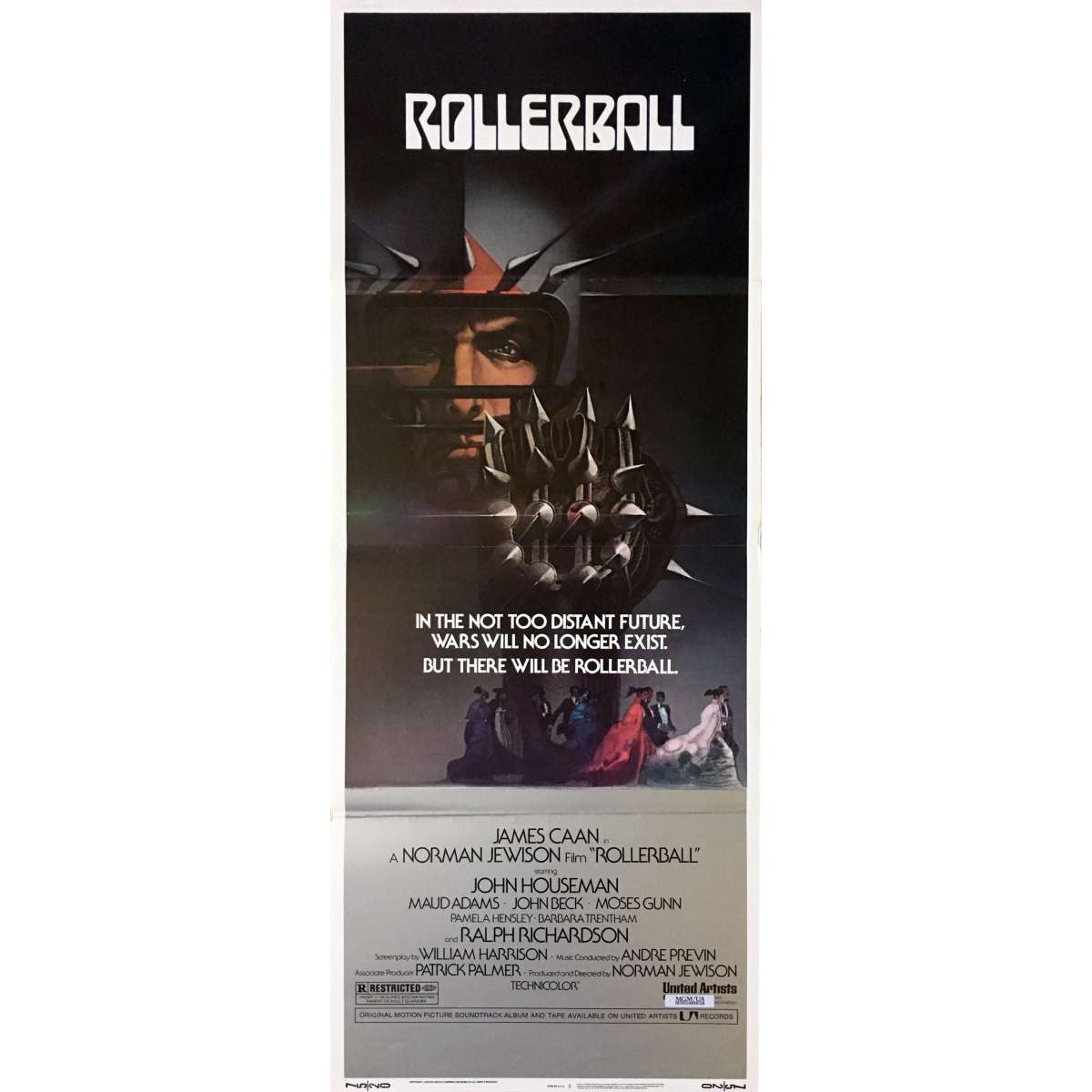ROLLERBALL Movie Poster 14x36 in.