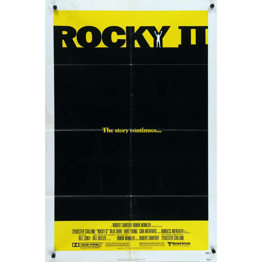 ROCKY II Movie Poster 27x40 in.