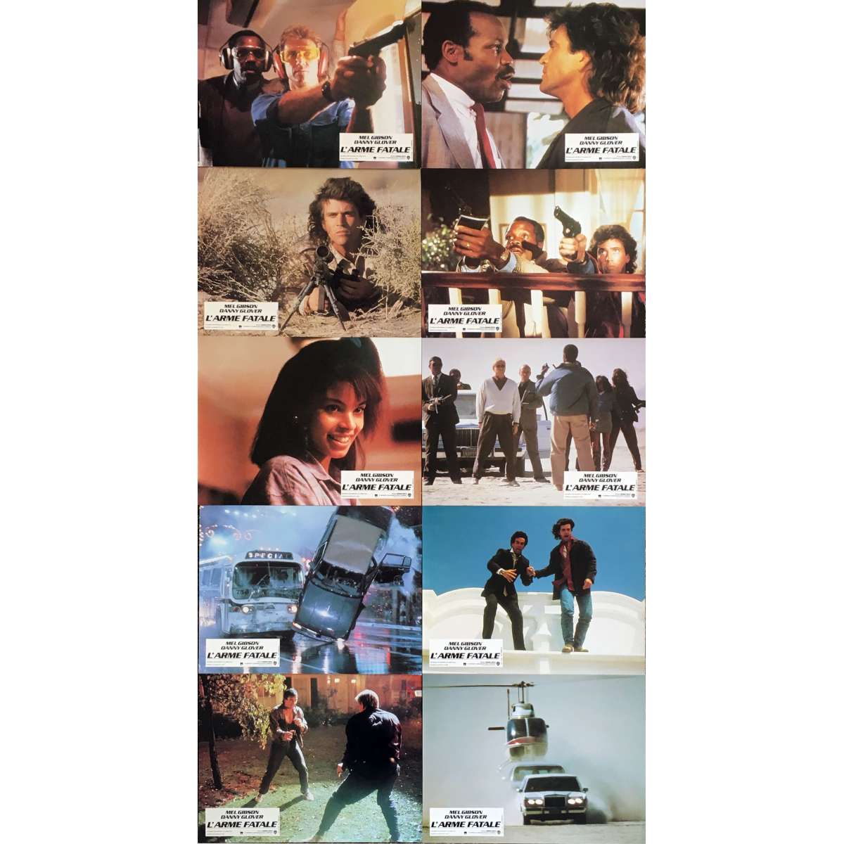 LETHAL WEAPON Lobby Cards 9x12 in.