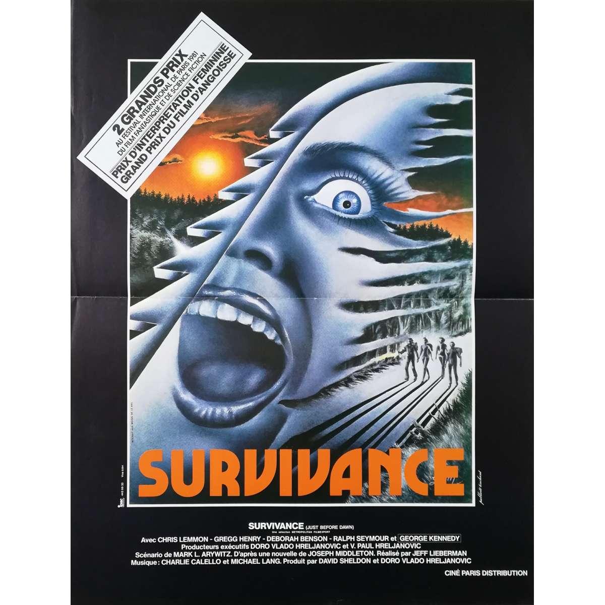 JUST BEFORE DAWN Movie Poster 15x21 in.
