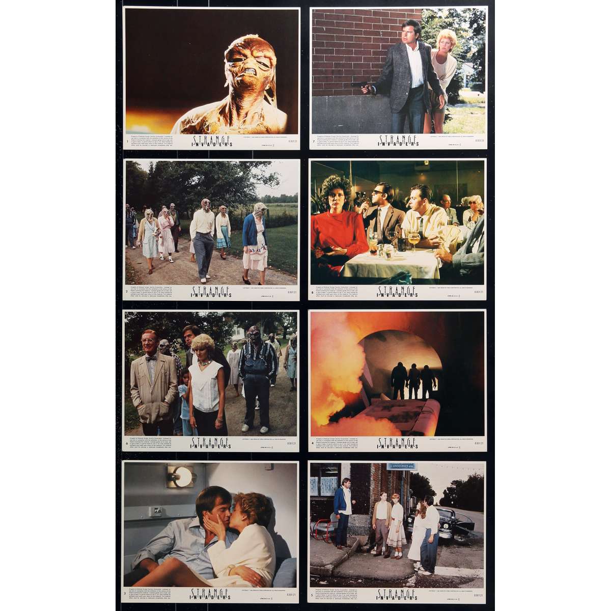 INVADERS FROM MARS Lobby Cards 8x10 in.