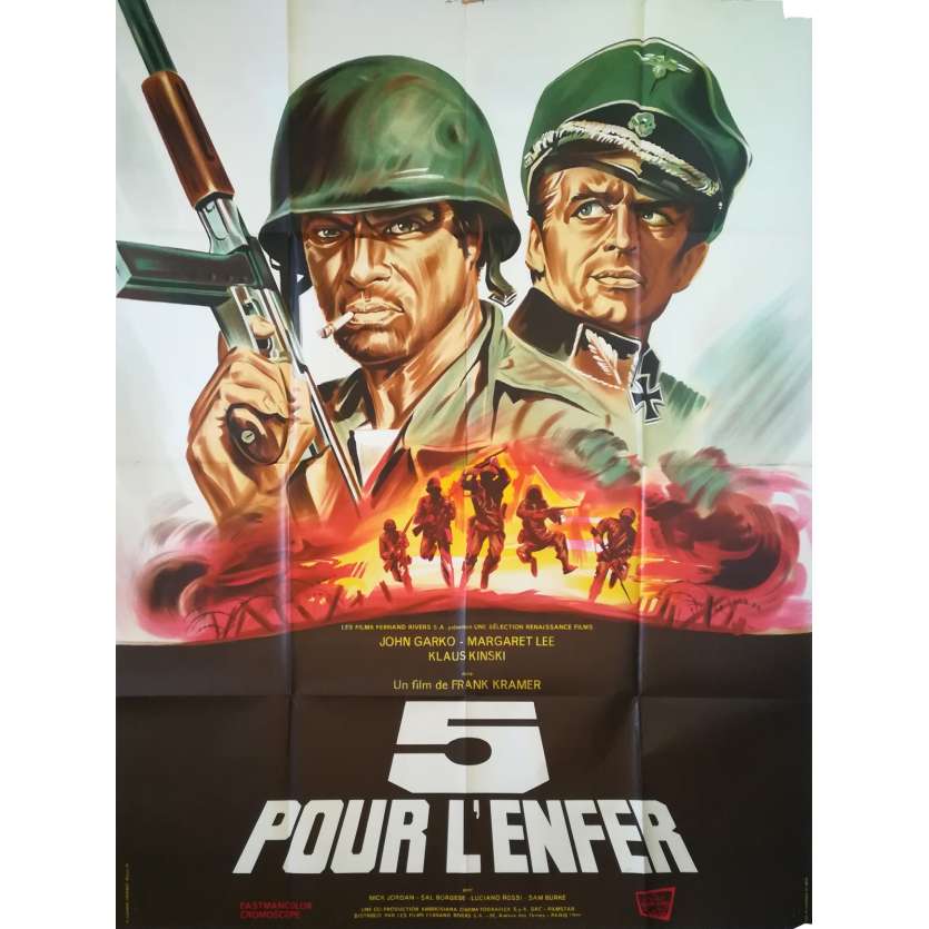 FIVE FOR HELL Movie Poster 47x63 in.