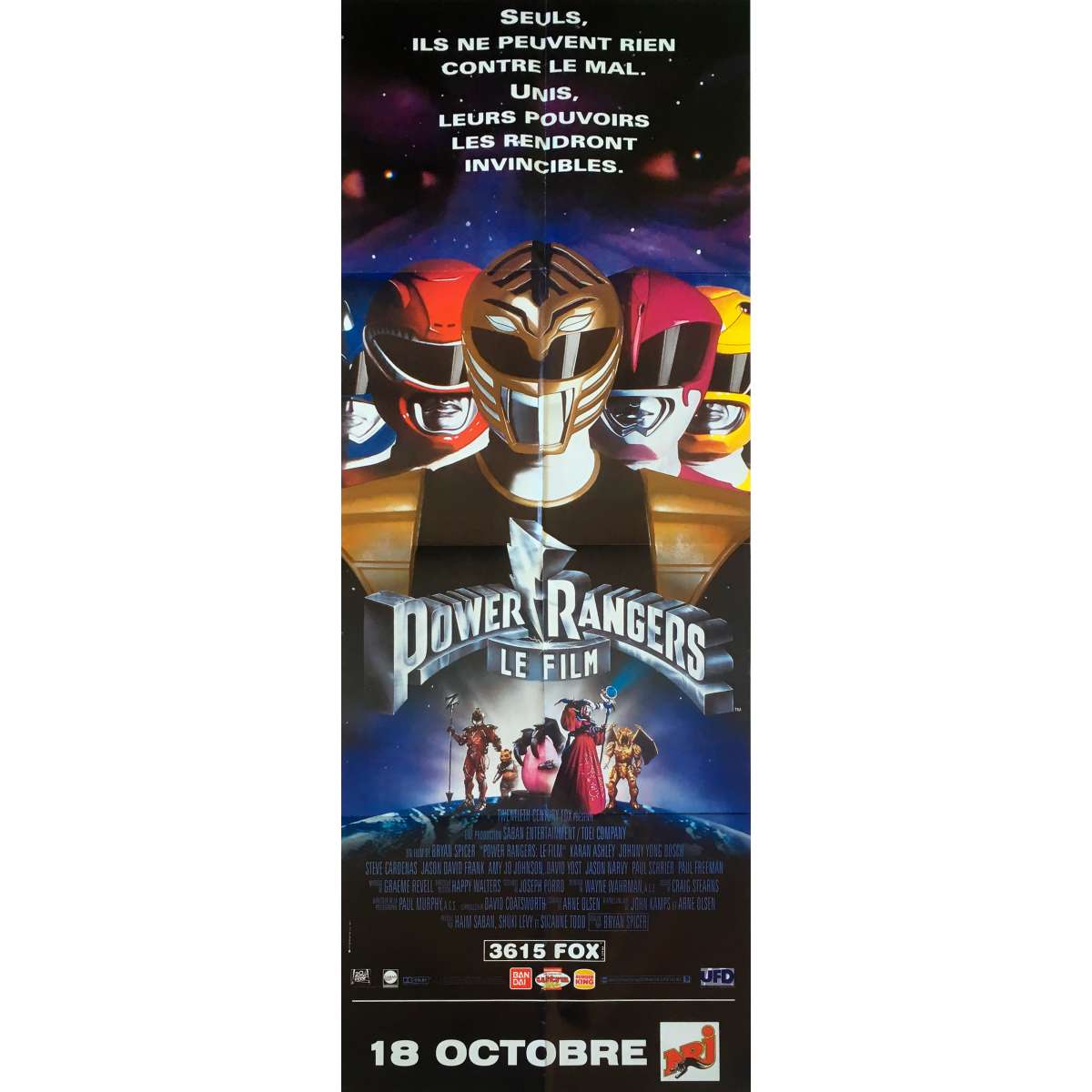 POWER RANGERS Movie Poster 23x63 in.