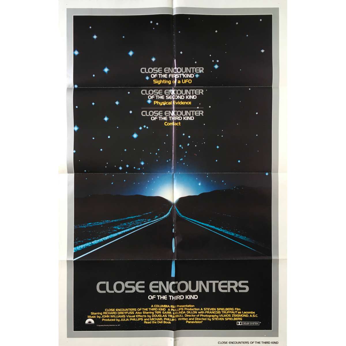 CLOSE ENCOUNTERS OF THE THIRD KIND Movie Poster 27x41 in.