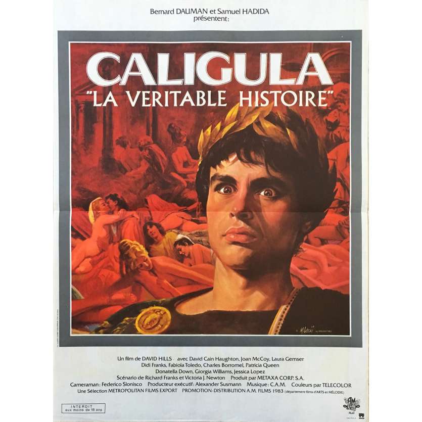 CALIGULA THE TRUE STORY Movie Poster 15x21 in.