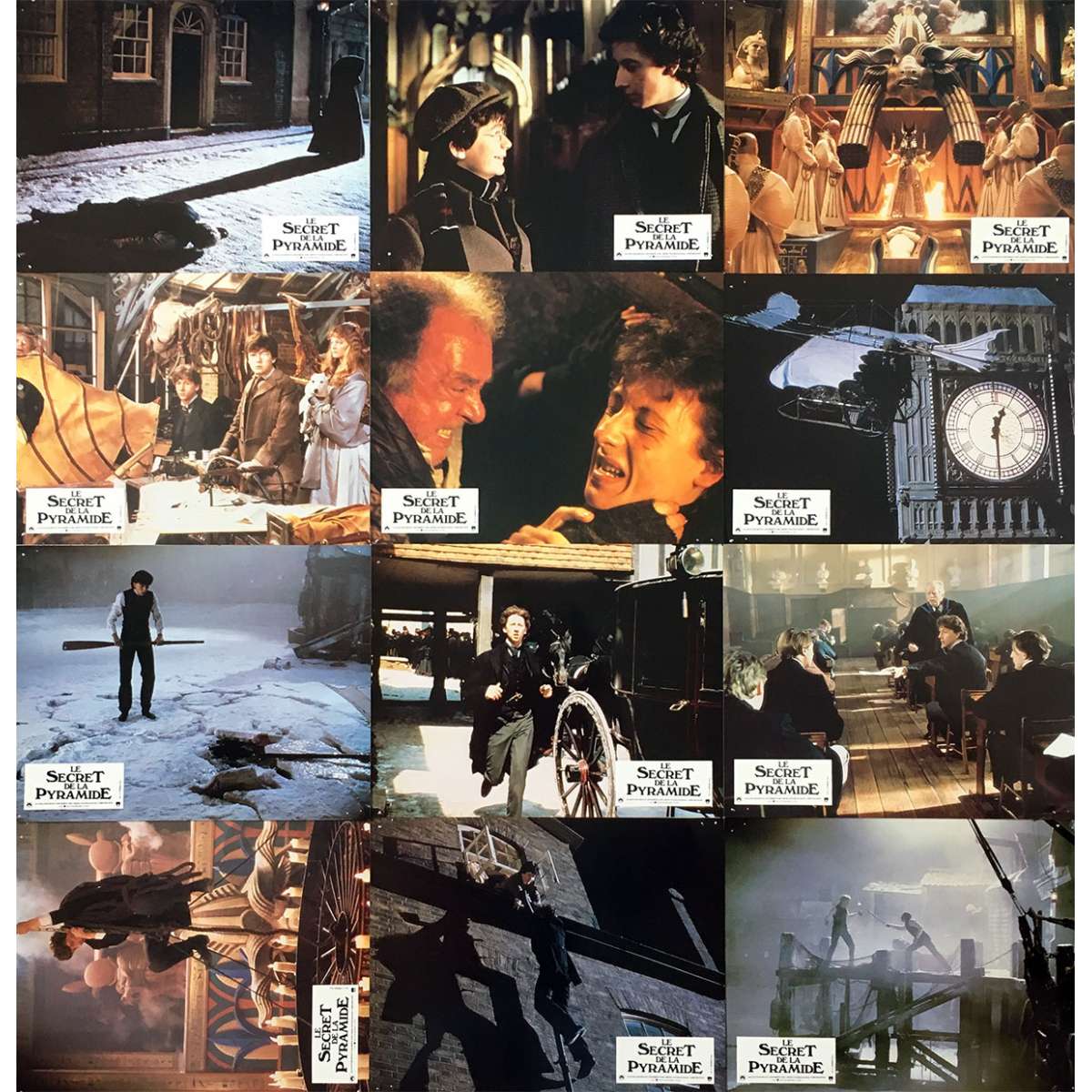YOUNG SHERLOCK HOLMES Lobby Cards 9x12 in.