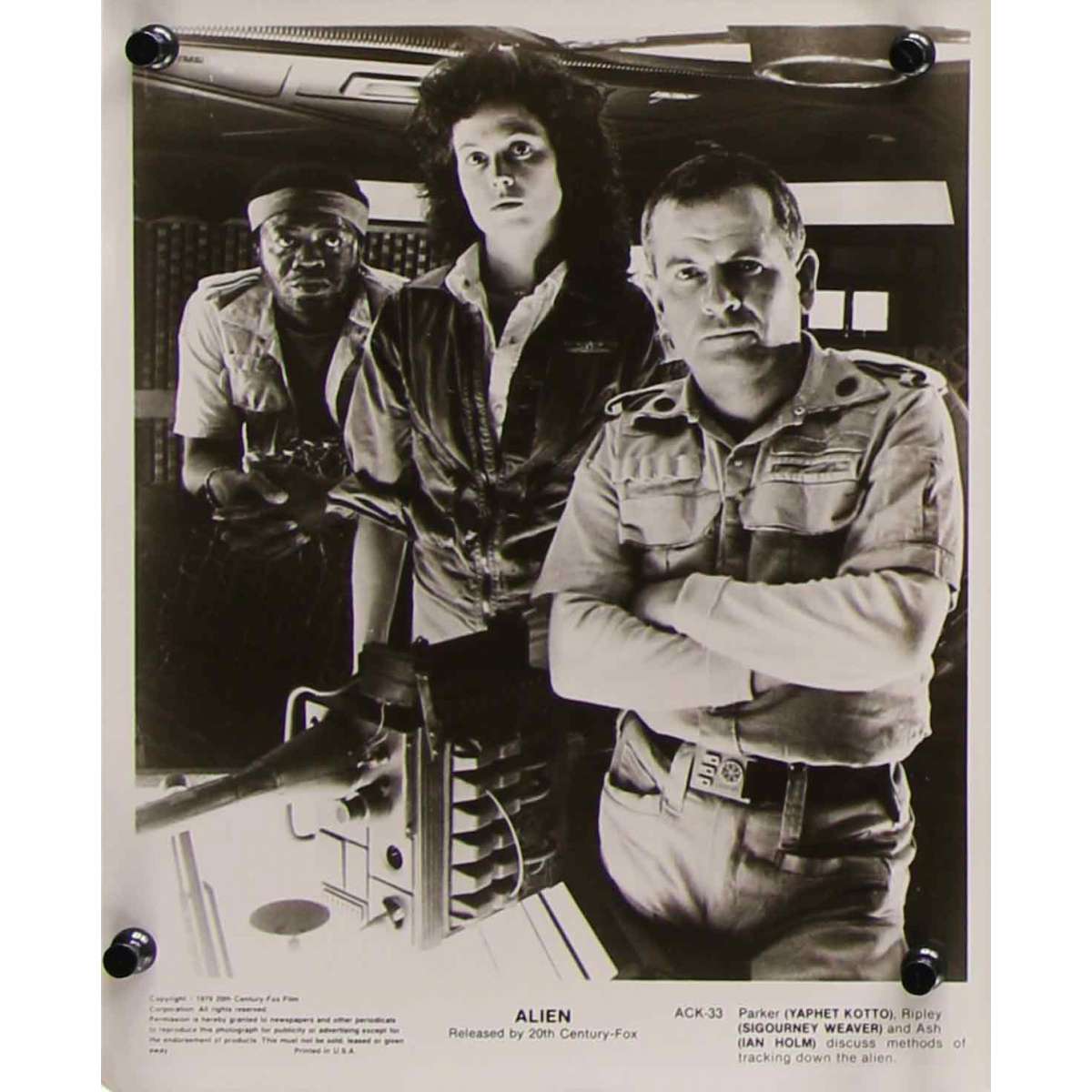 ALIEN Movie Still 8x10 in.