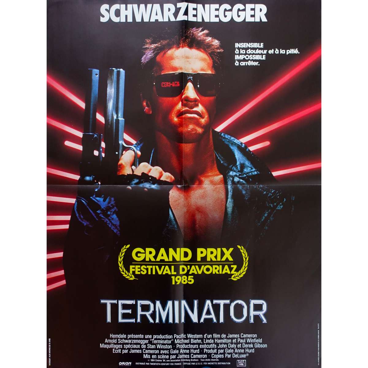 TERMINATOR Movie Poster 23x32 in.