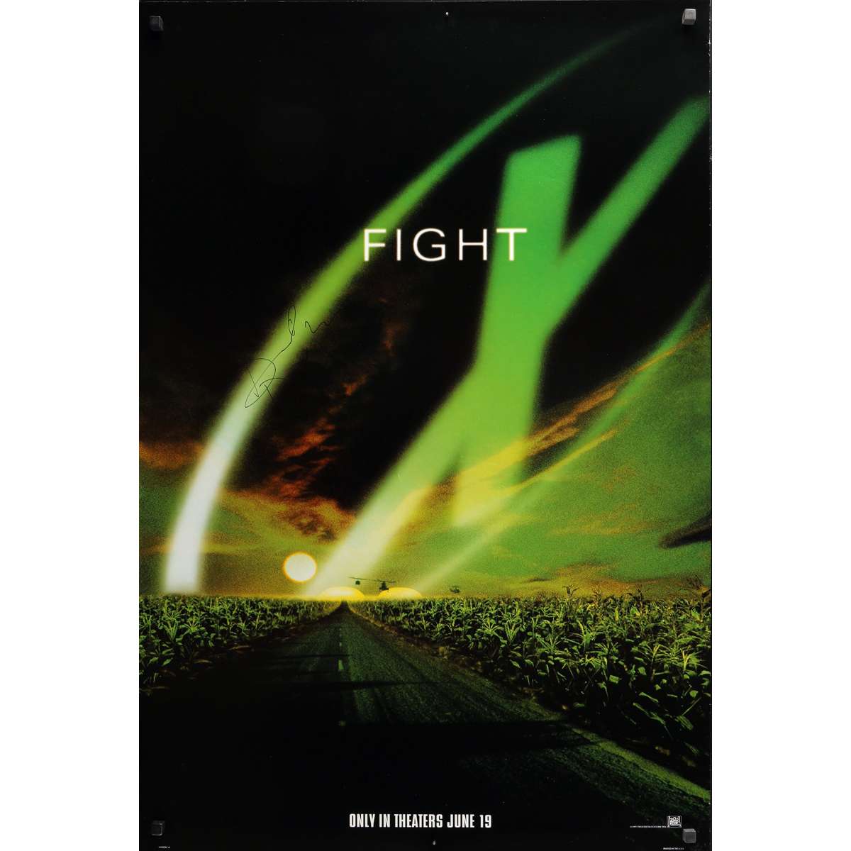 X-FILES Original 1sh Poster signed by DAVID DUCHOVNY