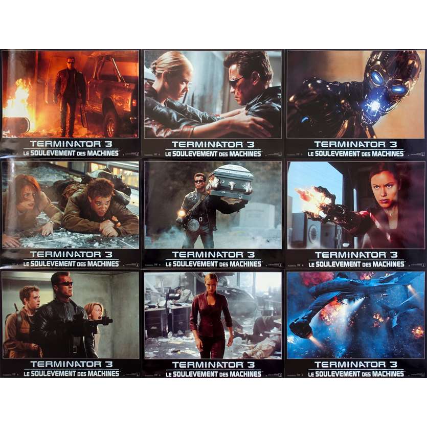 TERMINATOR 3 French Lobby Cards x9