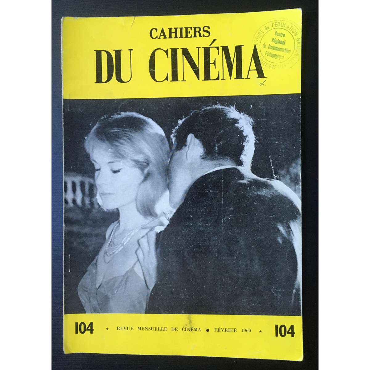LES CAHIERS DU CINEMA French Magazine N°104