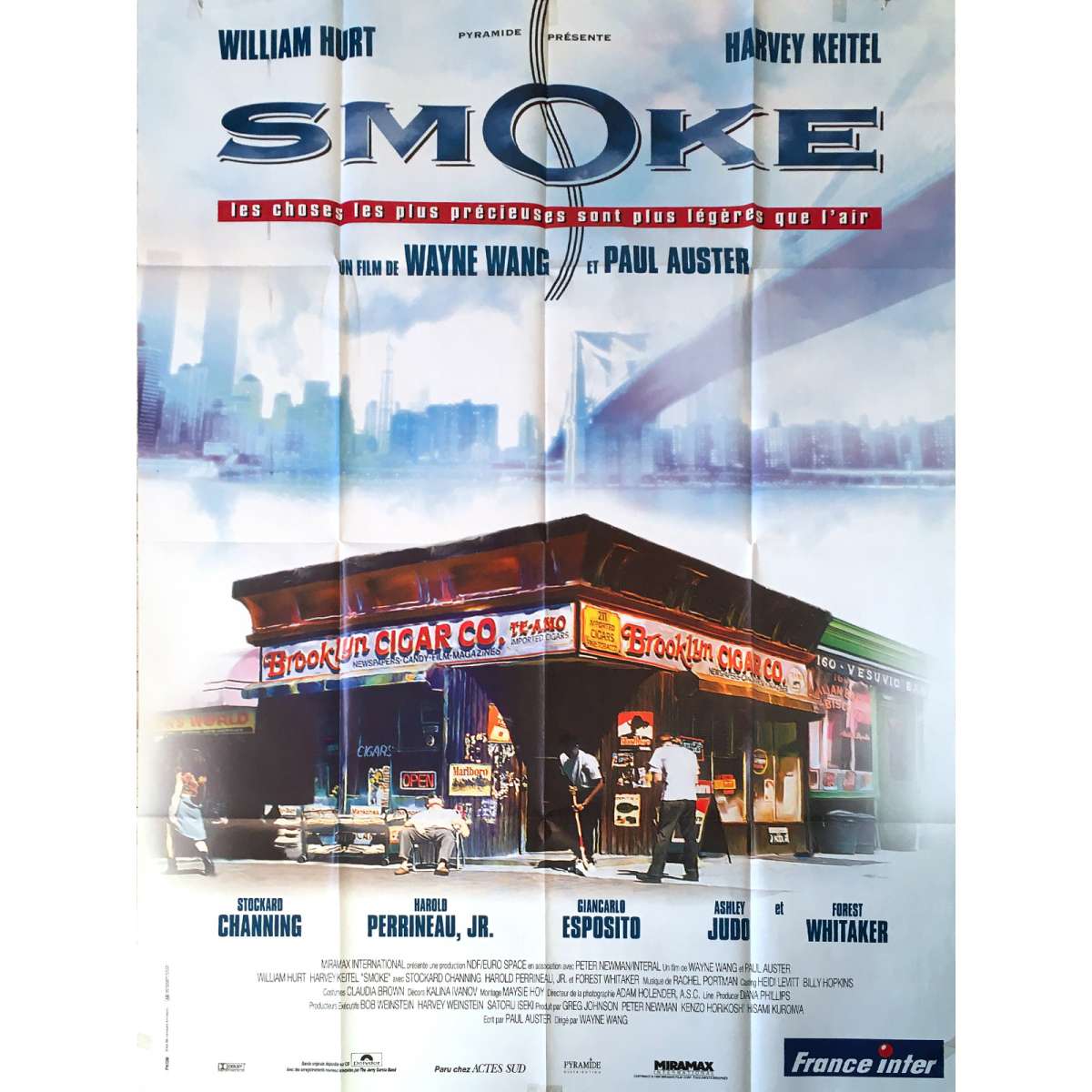 SMOKE French Movie Poster - 47x63 in. - 1995