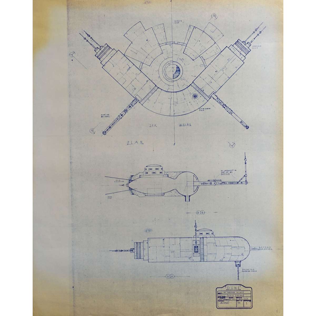 DUNE Blueprint - 1982 No:Ext/M15/1
