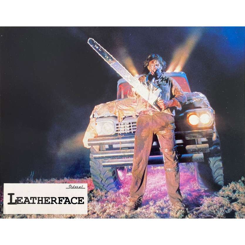 LEATHERFACE French Lobby Cards - 9x12 in. - 1990 N2