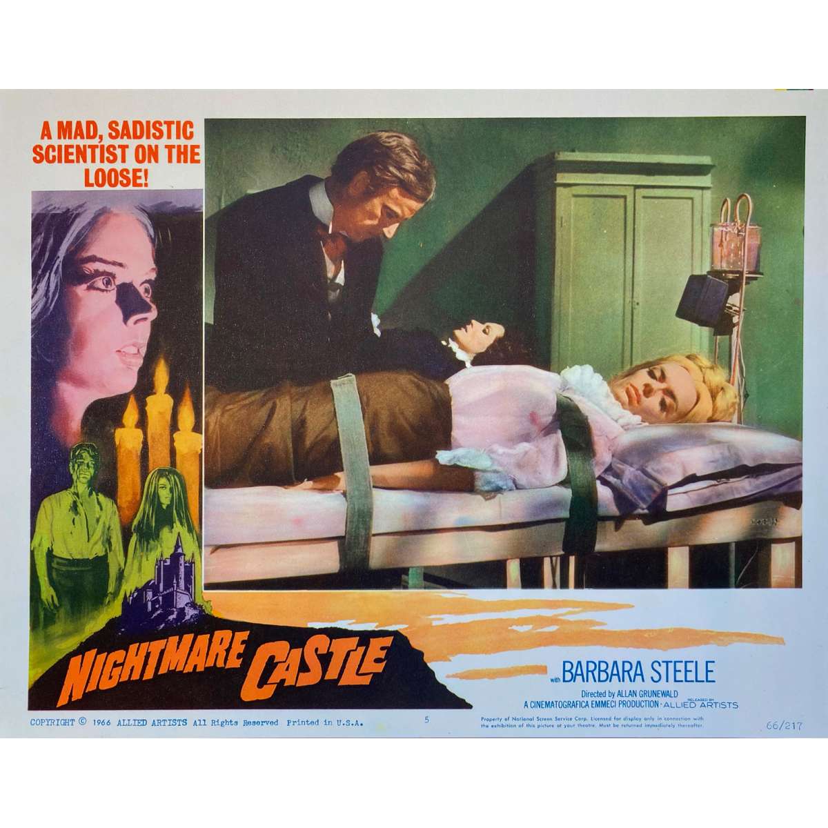 NIGHTMARE CASTLE US Lobby Card - 11x14 in. - 1965 N5
