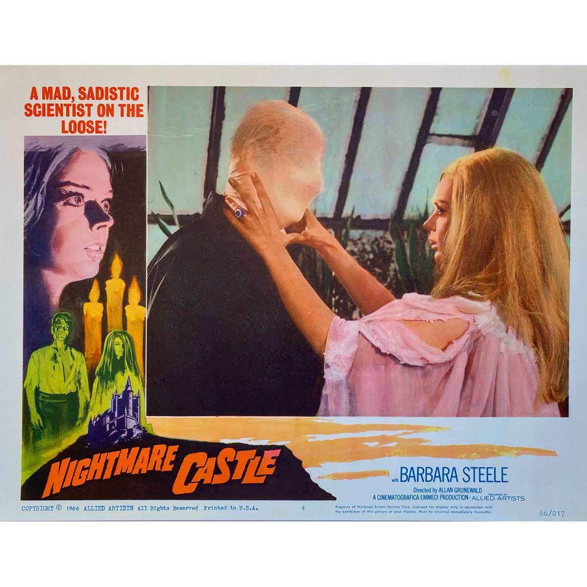 NIGHTMARE CASTLE US Lobby Card - 11x14 in. - 1965 N7