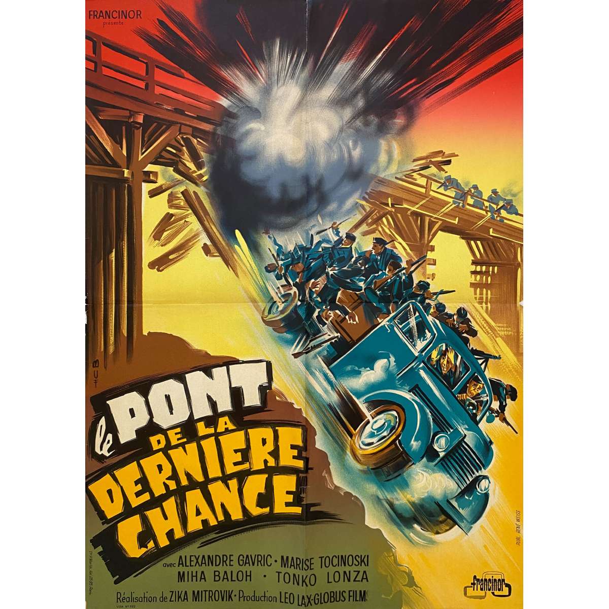 SIGNAL OVER THE CITY U.S. Movie Poster - 23x32 in. - 1960