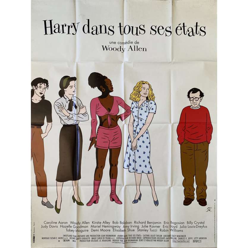 DECONSTRUCTING HARRY French Movie Poster - 47x63 in. - 1997