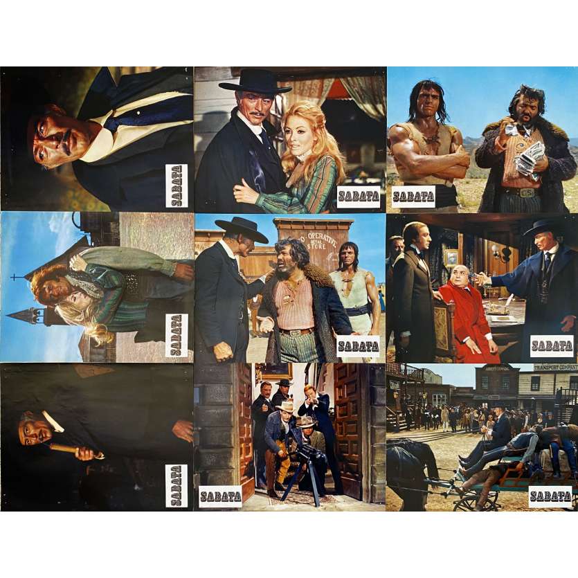 Photos d'exploitation française de SABATA - 21x30 cm. Jeu A - x9