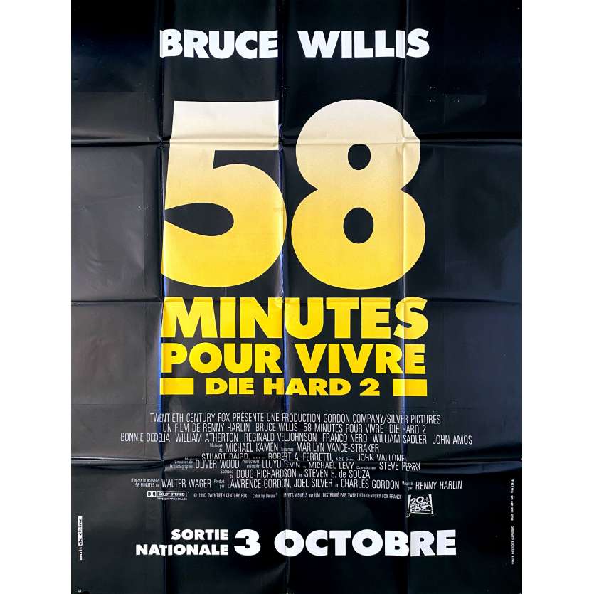 Affiche De Film Fran aise De 58 MINUTES POUR VIVRE 120x160 Cm Prev Affiche De Film Fran aise De 58 MINUTES POUR VIVRE 120x160 Cm Prev