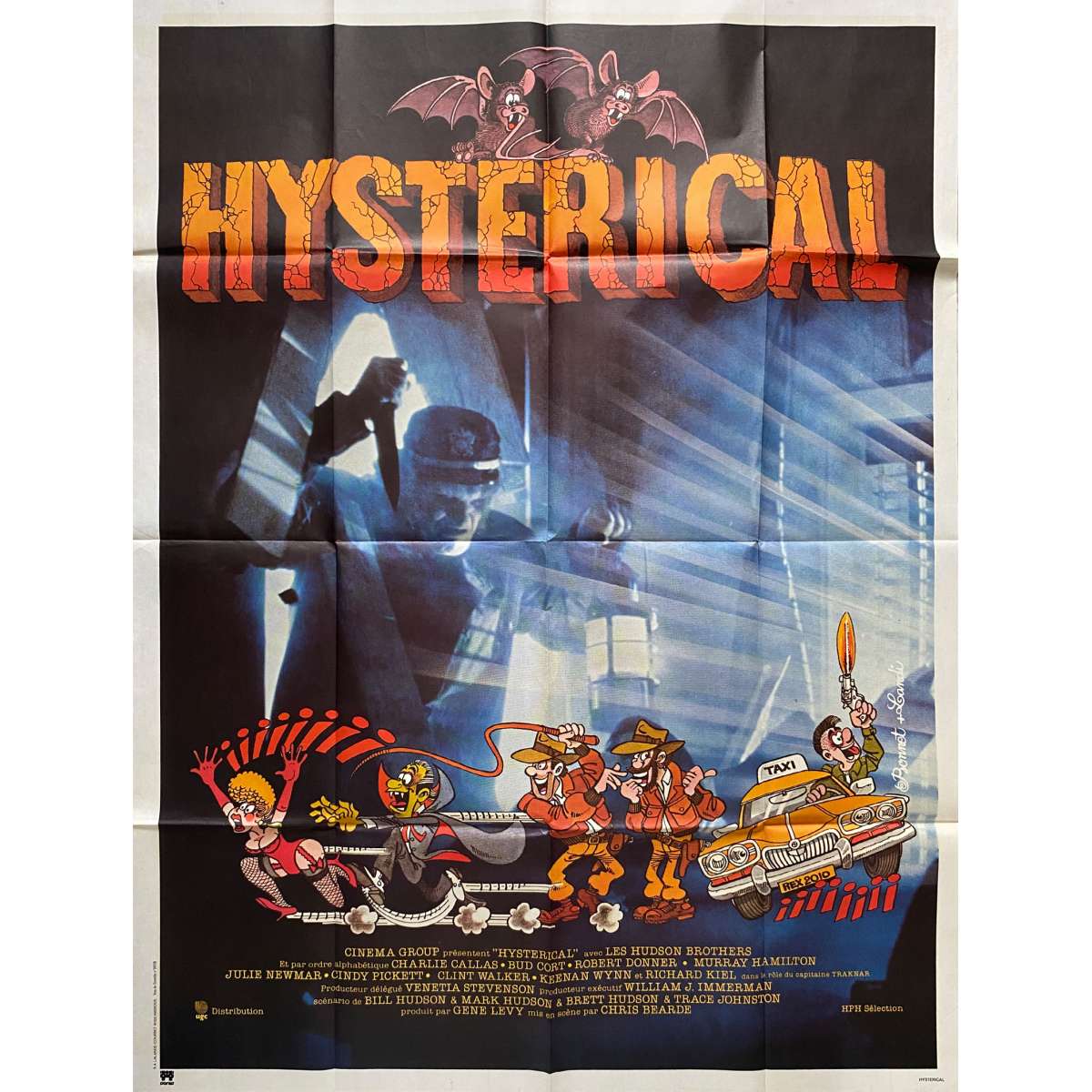 HYSTERICAL French Movie Poster - 47x63 in. - 1983