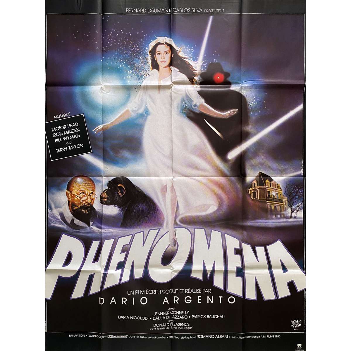 Affiche de film française de PHENOMENA - 120x160 cm.