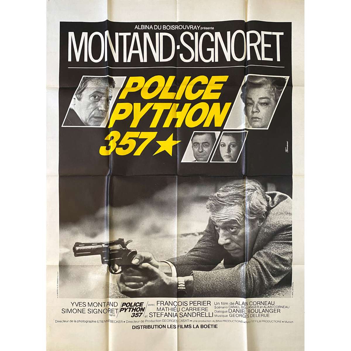 Affiche de film française de POLICE PYTHON 357 - 120x160 cm.