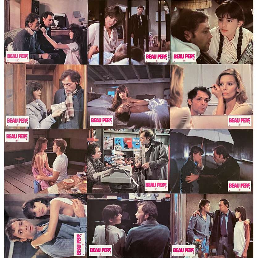 BEAU PERE French Lobby Cards - 9x12 in. - 1981 x12