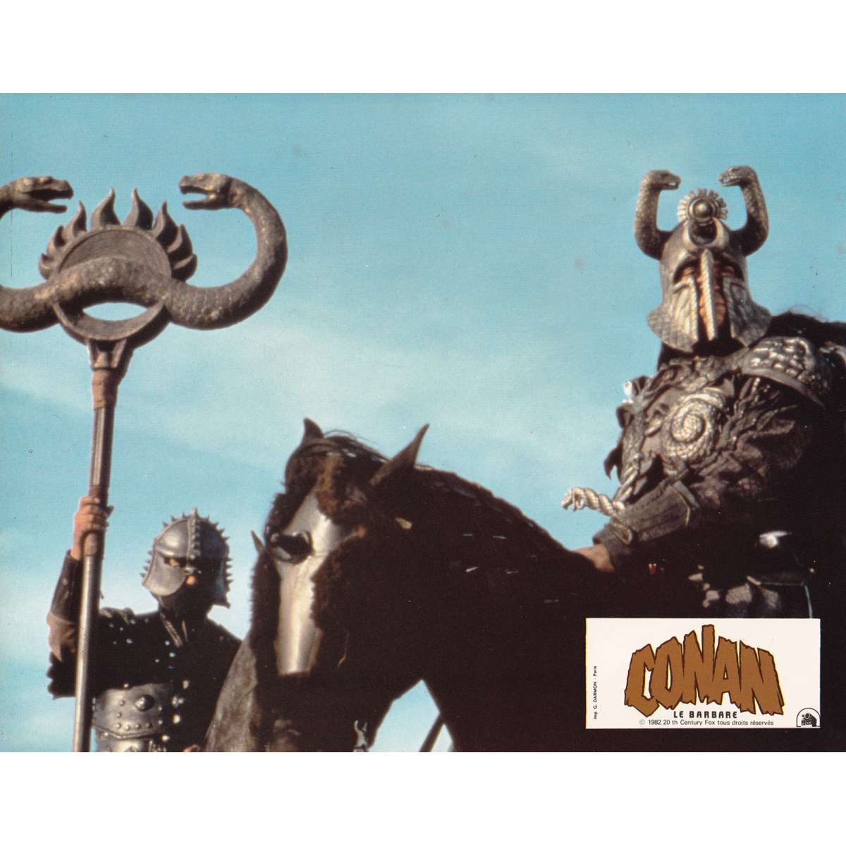 CONAN THE BARBARIAN French Lobby Card - 9x12 in. - 1982 N07 - Set B