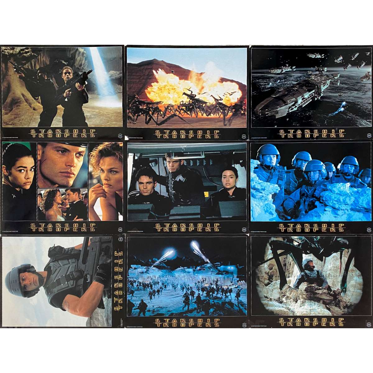 Photos d'exploitation françaises de STARSHIP TROOPERS - 21x30 cm. x9