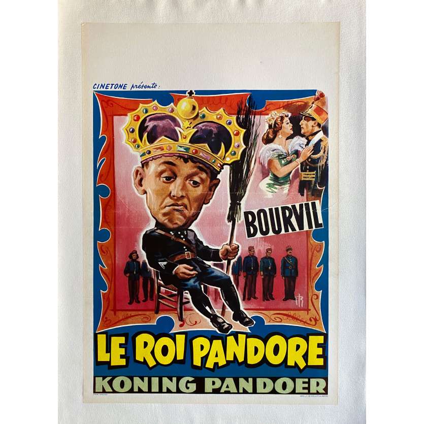 KING PANDORA Belgian Linenbacked Movie Poster - 14x21 in. - 1950