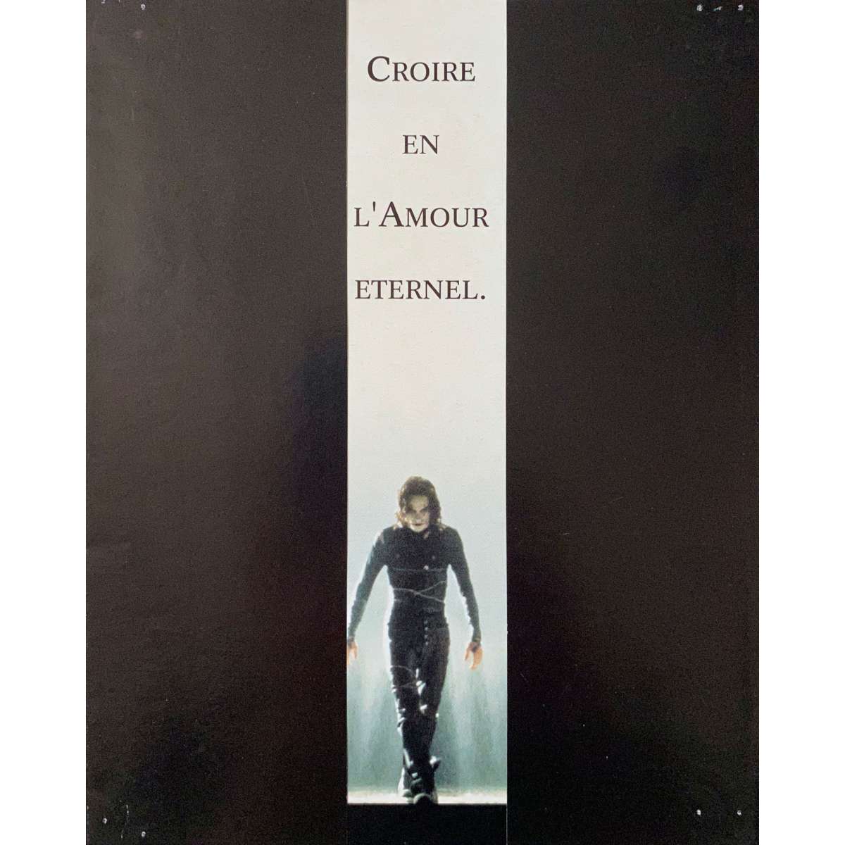 Synopsis français de THE CROW - 15x15 cm. 4p