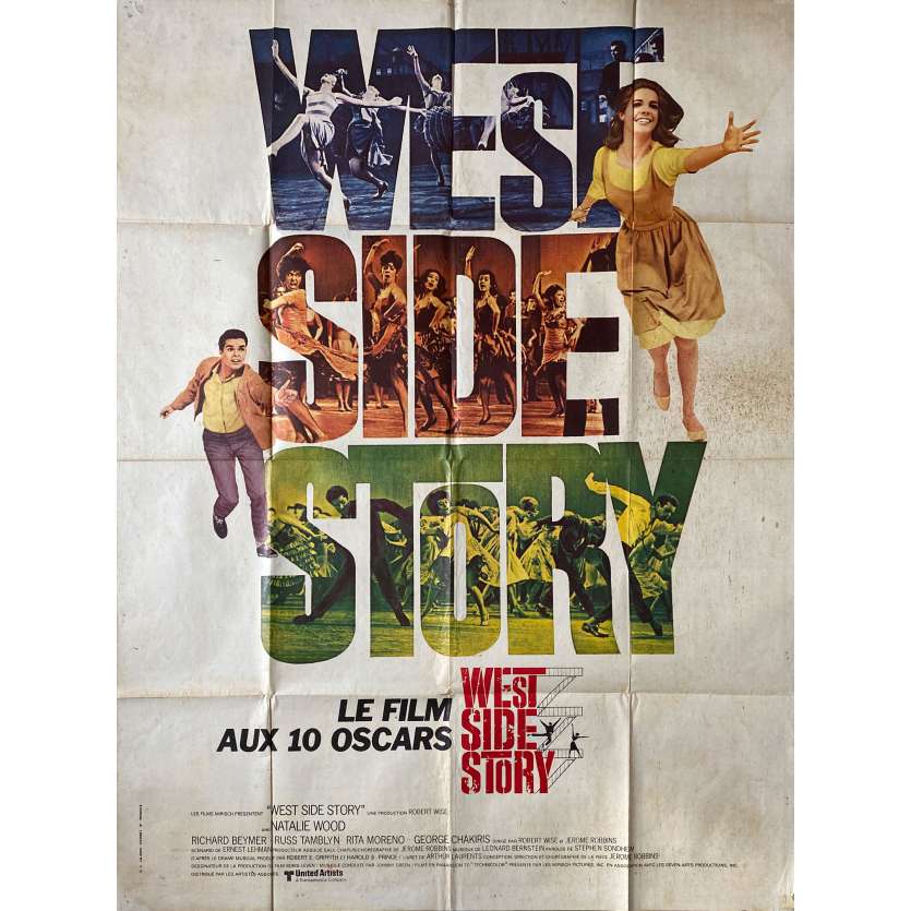 WEST SIDE STORY French Movie Poster - 47x63 in. - 1961/R1980