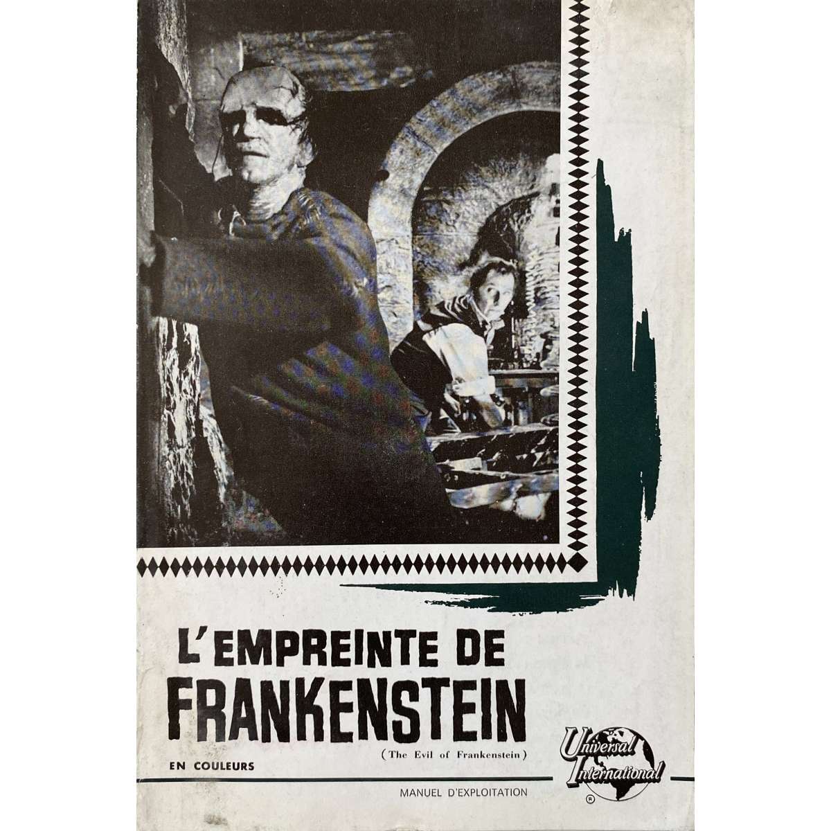 THE EVIL OF FRANKENSTEIN French Herald - 6,3x9,5 in. - 1964 6p