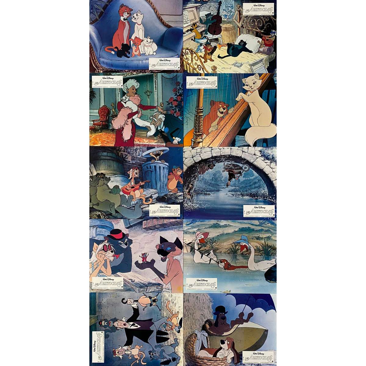 Photos d'exploitation françaises de LES ARISTOCHATS - 21x30 cm. x10