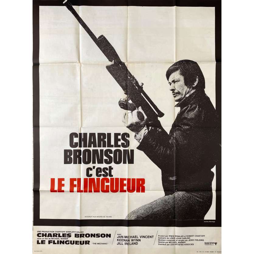 THE MECHANIC French Movie Poster - 47x63 in. - 1972