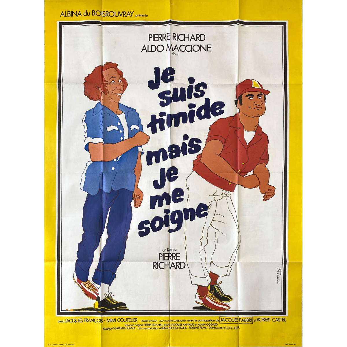 I'M SHY BUT I'LL HEAL French Movie Poster - 47x63 in. - 1978