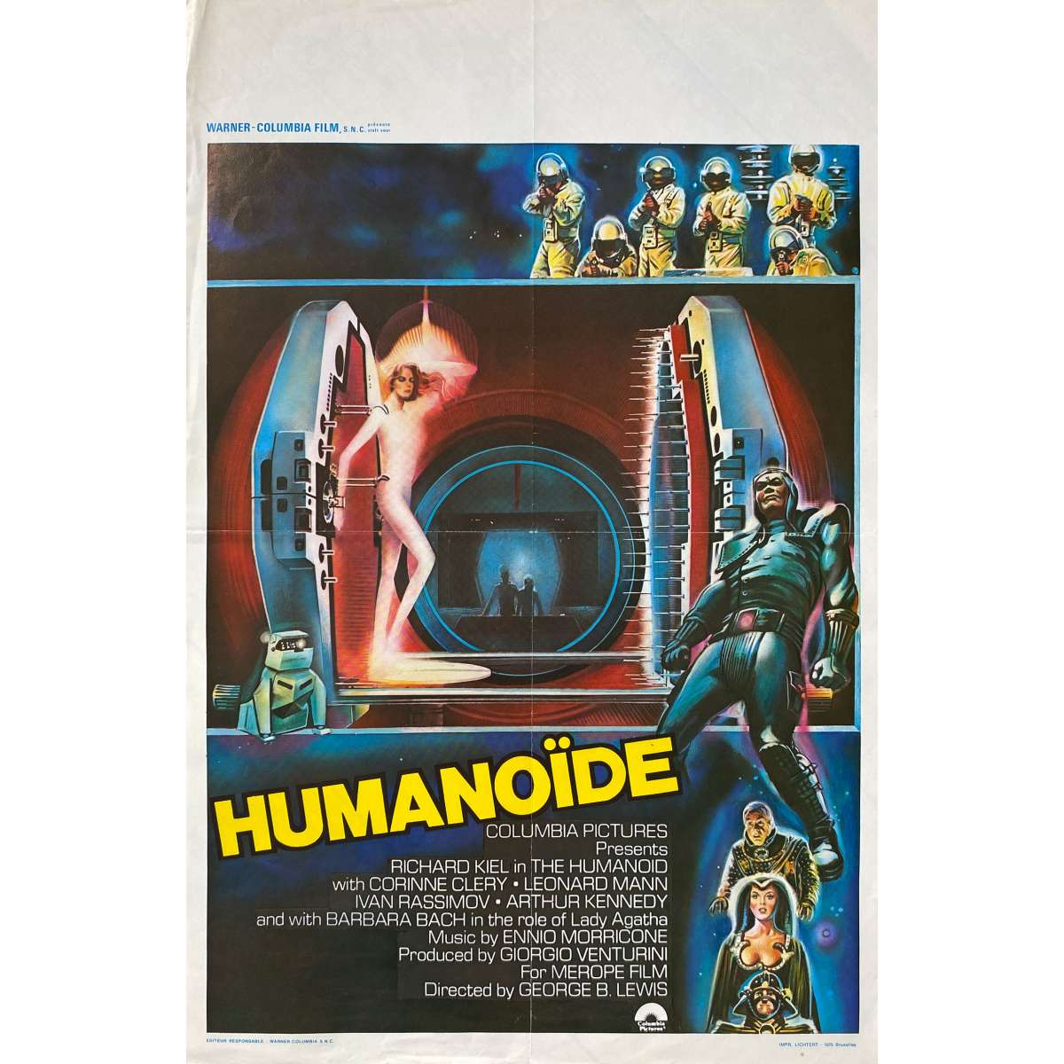 Affiche de film belge de L'HUMANOIDE - 35x55 cm.