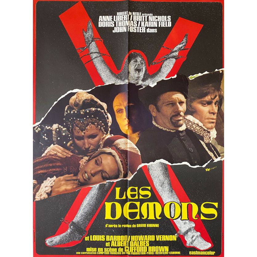 Affiche de cinéma française de LES DEMONS - 60x80 cm.