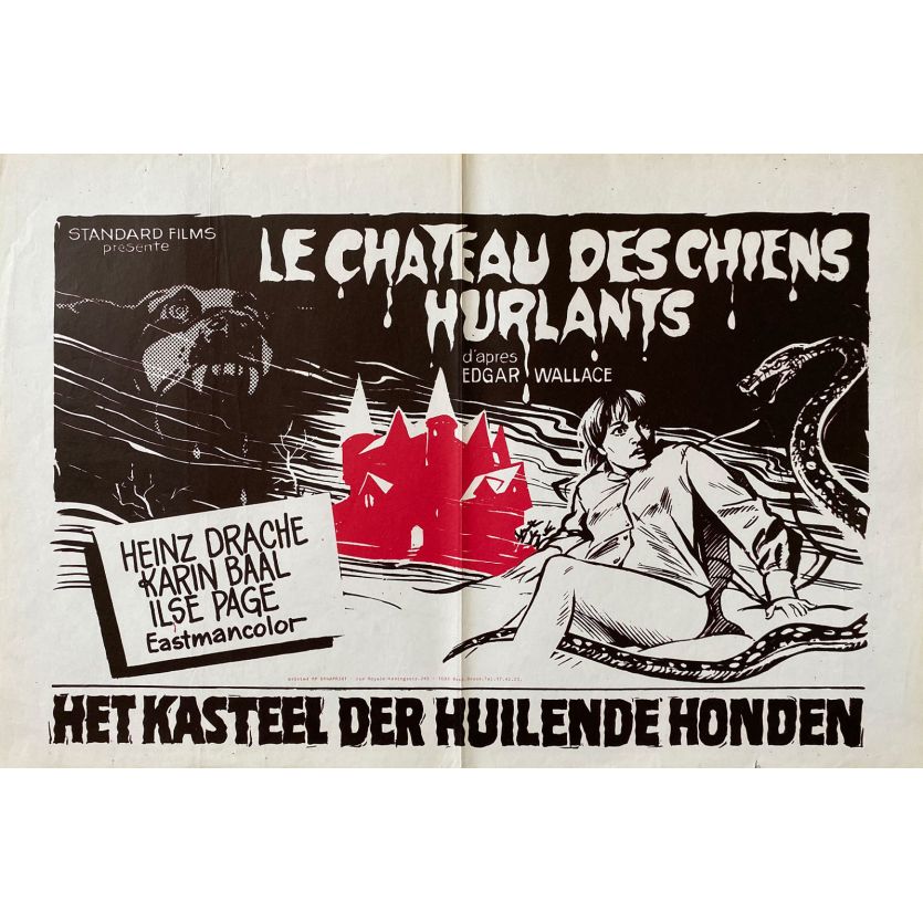 THE MONSTER OF BLACKWOOD CASTLE Belgian Movie Poster - 14x21 in. - 1968