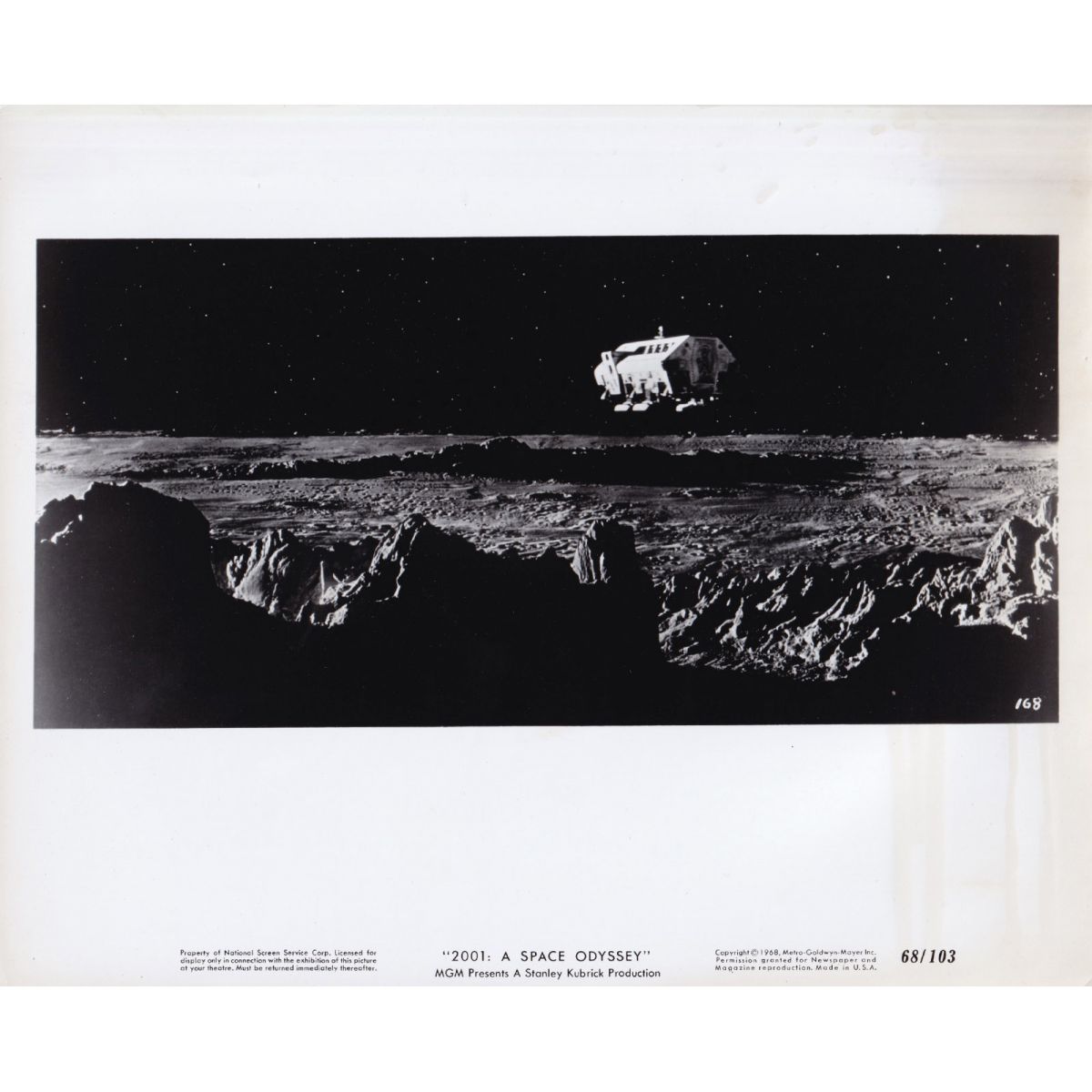 2001 A SPACE ODYSSEY U.S. Movie Still - 8x10 in. - 1968 N168
