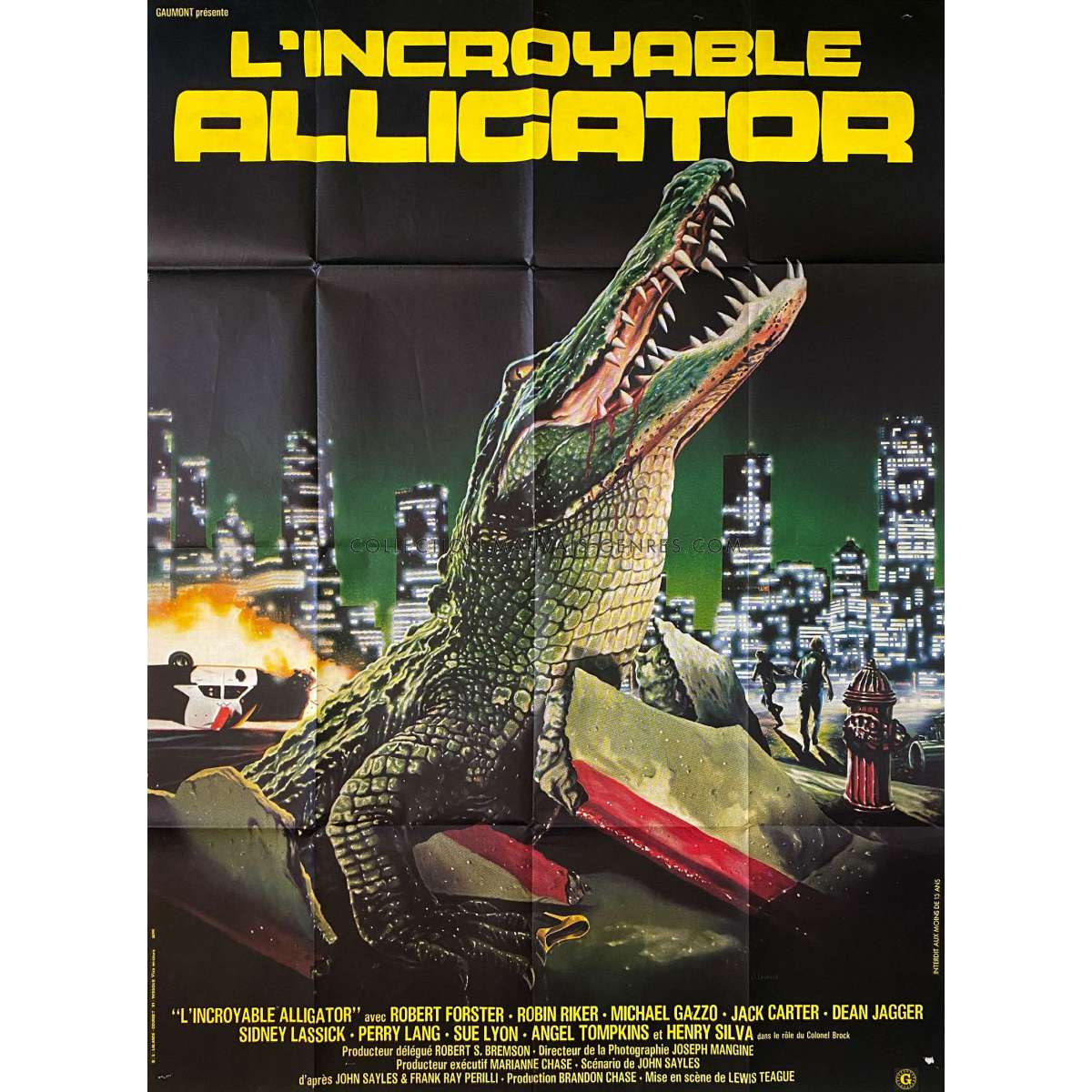 ALLIGATOR French Movie Poster - 47x63 in. - 1980