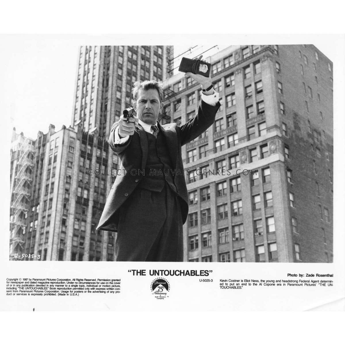 THE UNTOUCHABLES U.S. Movie Still - 8x10 in. - 1987 U-5025-3